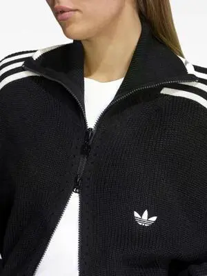 Adidas Firebird Side-stripe Cardigan - Black