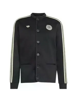 Adidas Logo-patch Button-up Sweater