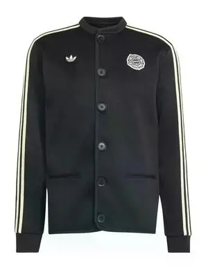 Adidas Logo-patch Button-up Sweater