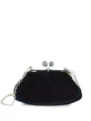 Max Mara Pasticcino Velvet Clutch Bag - Blue