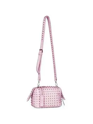 John Richmond Stud-embellished Crossbody Bag - Pink