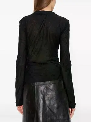 IRO PARIS Heavenly Argyle-patterned Top