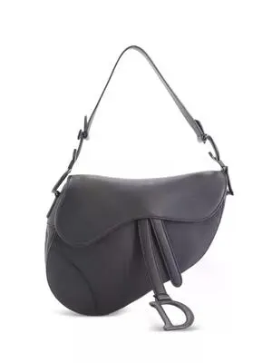 Dior Leather Saddle Shoulder Bag - Black