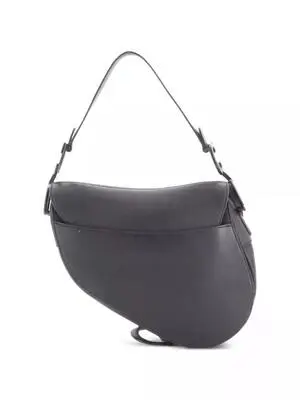 Dior Leather Saddle Shoulder Bag - Black