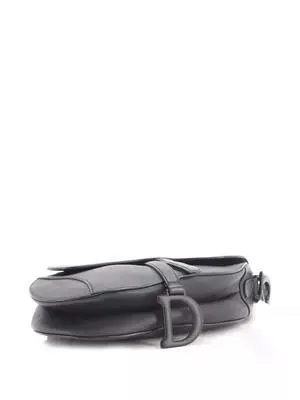Dior Leather Saddle Shoulder Bag - Black