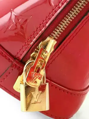 LOUIS VUITTON Alma Handbag Monogram Vernis Bb Shoulder Bag