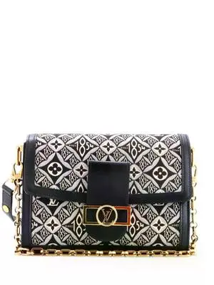 LOUIS VUITTON Dauphine Shoulder Bag Limited Edition Since 1854 Monogram Jacquard Mm Crossbody Bag - Black
