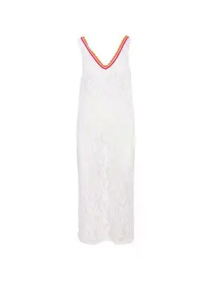 BANANA MOON Imogen Aguanga Floral-lace V-neck Maxi Dress - White