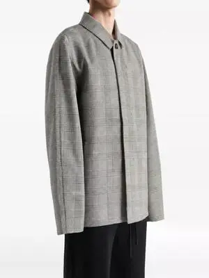 Barbour Modern Short Lorden Prince Of Wales Check Jacket - Grey
