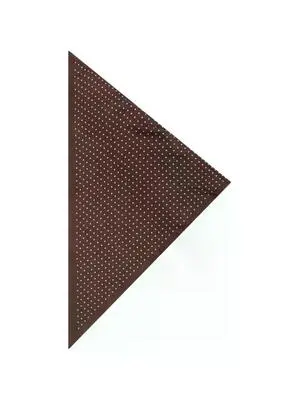 Destin Paisley-print Wool Bandana - Brown
