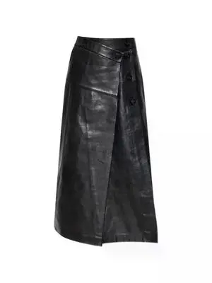 IRO PARIS Rimera Button-fastening Wrap Midi Skirt