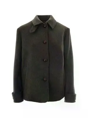 Max Mara Button-up Wool Jacket