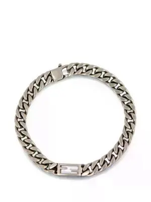 Fendi Tube Chain Bracelet - Silver