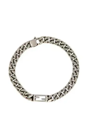 Fendi Tube Chain Bracelet - Silver