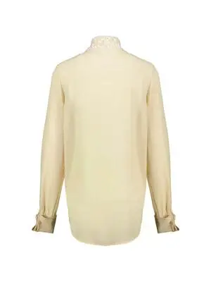 Fendi Lace-trimmed Silk Shirt