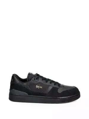 Lacoste Logo-plaque Panelled Sneakers - Black