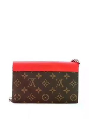 LOUIS VUITTON Tribal Mask Chain Wallet Monogram Canvas And Leather Crossbody Bag - Red