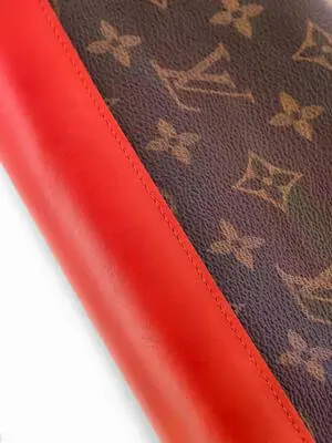 LOUIS VUITTON Tribal Mask Chain Wallet Monogram Canvas And Leather Crossbody Bag - Red