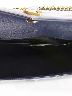 Saint Laurent Classic Monogram Envelope Satchel Mixed Matelasse Leather Medium Shoulder Bag