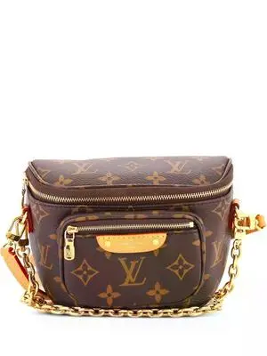 LOUIS VUITTON Monogram Canvas Mini Belt Bag - Brown