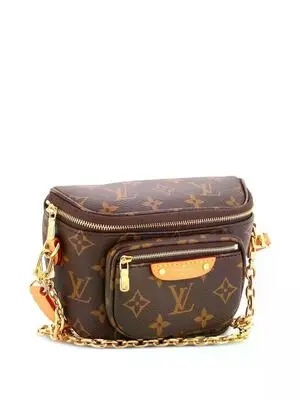 LOUIS VUITTON Monogram Canvas Mini Belt Bag - Brown