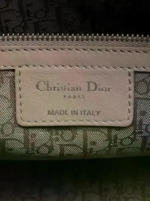 Dior Lambskin Cannage Lady Satchel - Neutrals