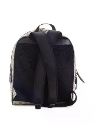Gucci Zip Around Gg Coated Canvas Medium Backpack