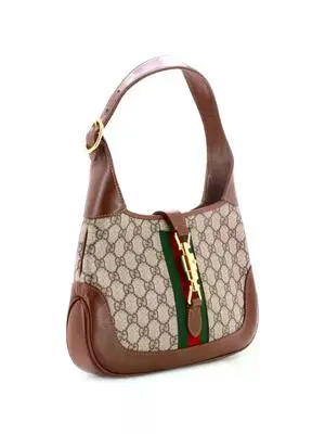 Gucci Jackie 1961 Gg Coated Canvas Small Hobo Bag