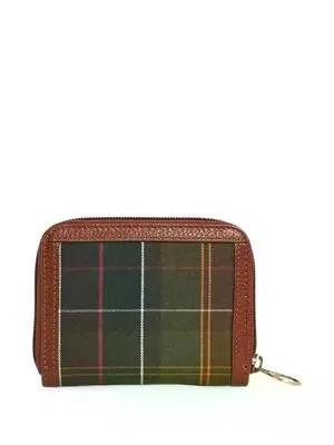 Barbour Tartan-panel Leather Wallet