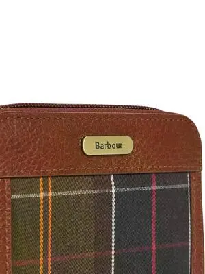 Barbour Tartan-panel Leather Wallet