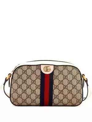 Gucci Ophidia Gg Coated Canvas Camera Bag - Neutrals
