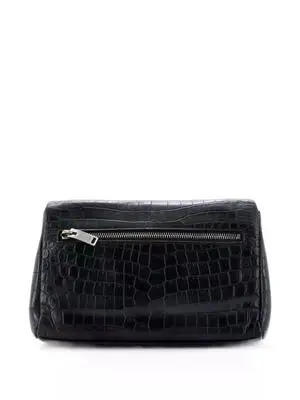 Saint Laurent West Hollywood Crocodile Embossed Leather Small Shoulder Bag