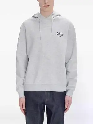 A.p.c. Logo-embroidered Drawstring Hoodie