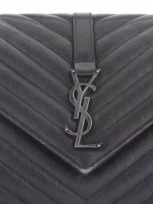 Saint Laurent Medium Monogram College Bag Matelassé Chevron Leather