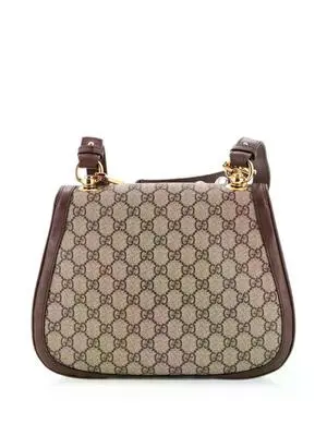 Gucci Blondie Nm Top Handle Bag Gg Coated Canvas Medium Satchel - Brown