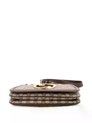 Gucci Blondie Nm Top Handle Bag Gg Coated Canvas Medium Satchel - Brown