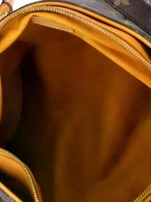 LOUIS VUITTON Monogram Canvas Pallas Tote With Leather Shoulder Bag - Orange