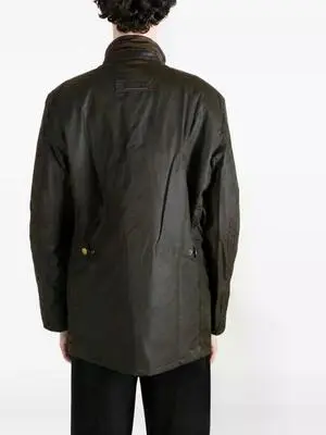 Barbour Hereford Waxed-cotton Funnel-neck Jacket