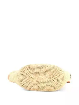 Loewe Pochette Woven Raffia Crossbody Bag - Orange