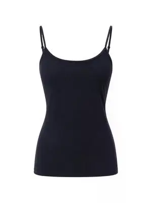 Majestic Filatures Sleeveless Top With Scoop Neck And Spaghetti Straps
