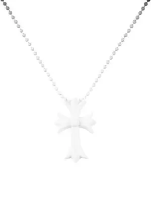 Chrome Hearts Cross Pendant Necklace - White