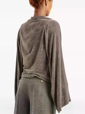 Rick Owens Twisted-detail Long-sleeve Top