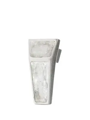Rick Owens Crystal-embellished Single Earring - Silver