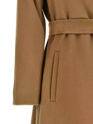 Max Mara Dravenna Belted Virgin Wool Coat