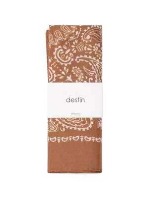 Destin Judy Paisley-print Bandana - Brown