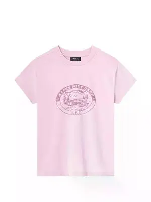 A.p.c. Graphic-print Cotton T-shirt