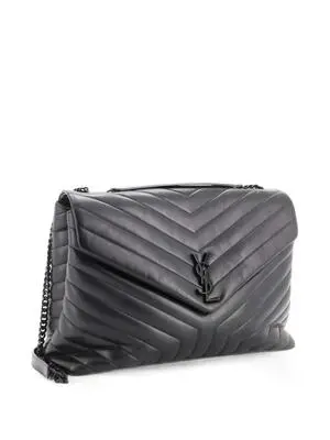 Saint Laurent Loulou Matelasse Chevron Leather Shoulder Bag