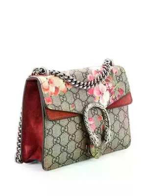 Gucci Dionysus Blooms Print Gg Coated Canvas Mini Shoulder Bag - Red