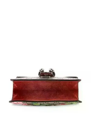 Gucci Dionysus Blooms Print Gg Coated Canvas Mini Shoulder Bag - Red
