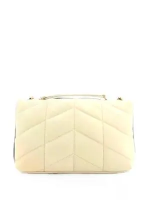 Saint Laurent Loulou Puffer Quilted Canvas Mini Shoulder Bag